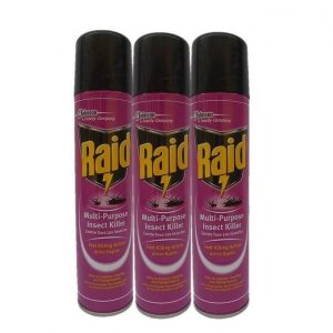 Raid 3 Cans Multi-Purpose Insect Killer Insecticide - 300ml - Cleaneat.NG