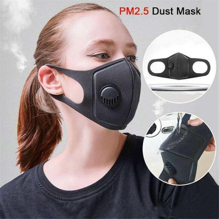 Washable Re-Usable Polyurethane Face / Nose Mask Respirator with ...