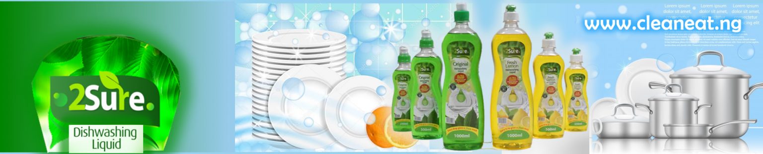 2Sure Dish Washing Liquid – Cleaneat.NG