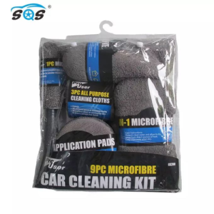 Microfibre Car Wash Cleaning Kit Set - 9pcs. - Cleaneat.NG